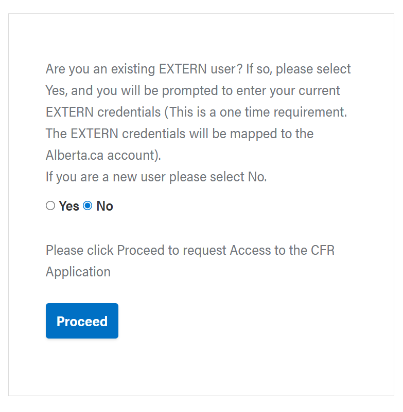 User Login Help | Central Form Repository